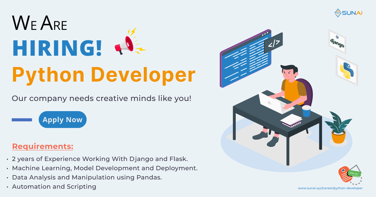 We Are Hiring Experienced Python Developer | Join Our Team